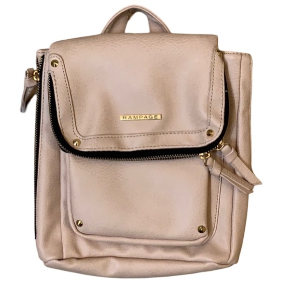 Rampage | Bags | Rampage Pastel Pink Vegan Leather Mini Flap Back Pack ...